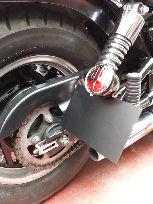 Side Mount Number Plate - Triumph Custom Parts
